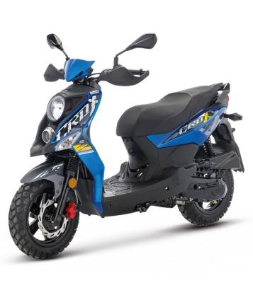 SCOOTER SYM CROX 50 BLANC/GRIS MAT